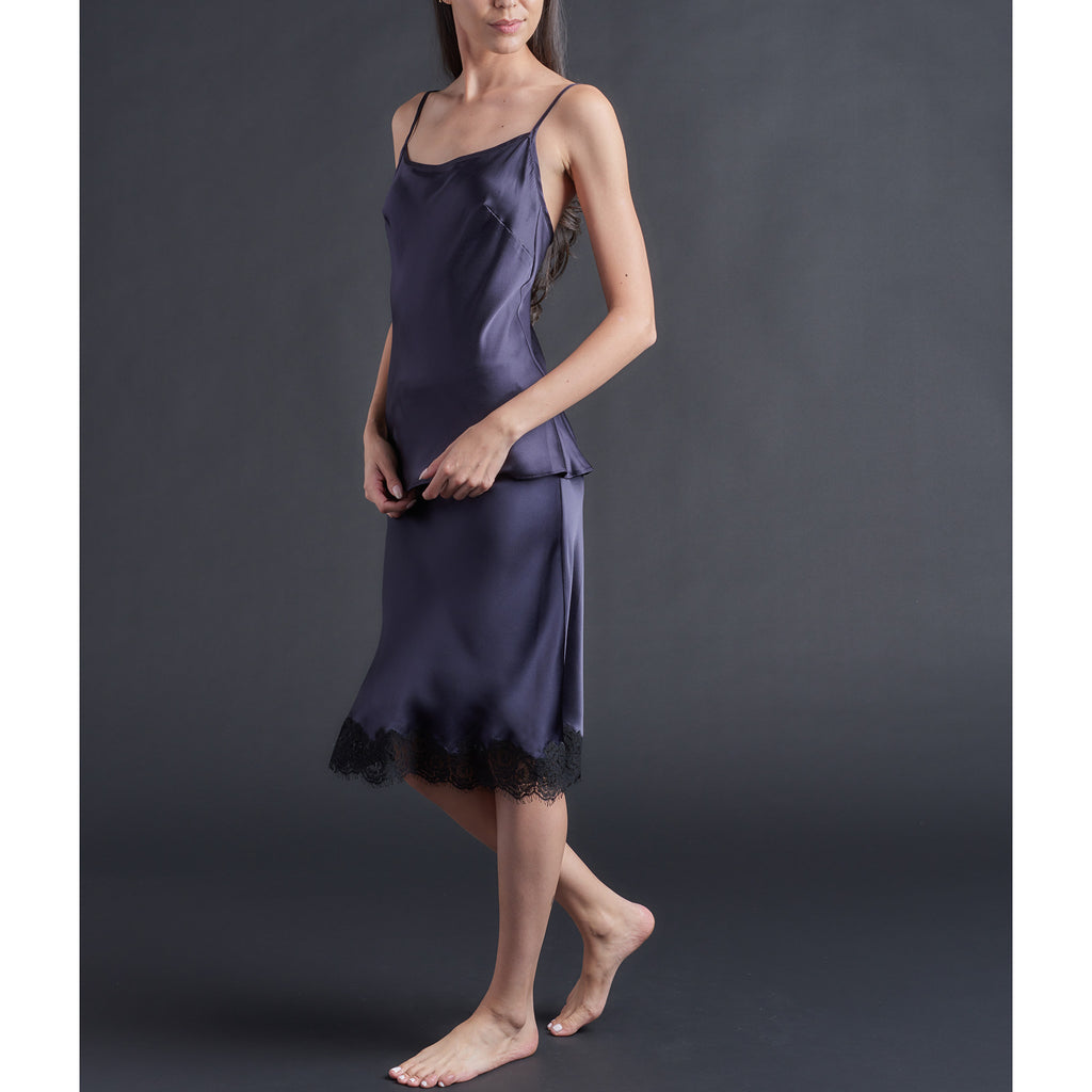 Kali Half Slip in Aubergine Silk Charmeuse – LFrank